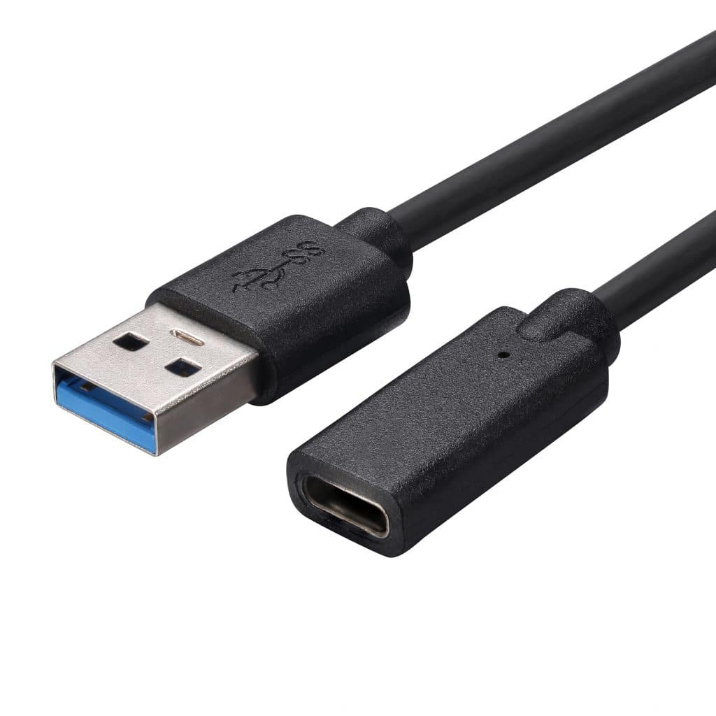 USB-C–USB 3.0 -sovitin – USB-C-naaras–USB-A-uroskaapeli